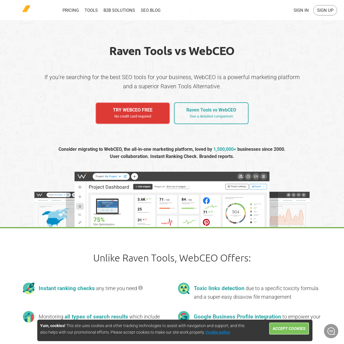 The Best Raven Tools Alternative. Compare Raven Tools to WebCEO