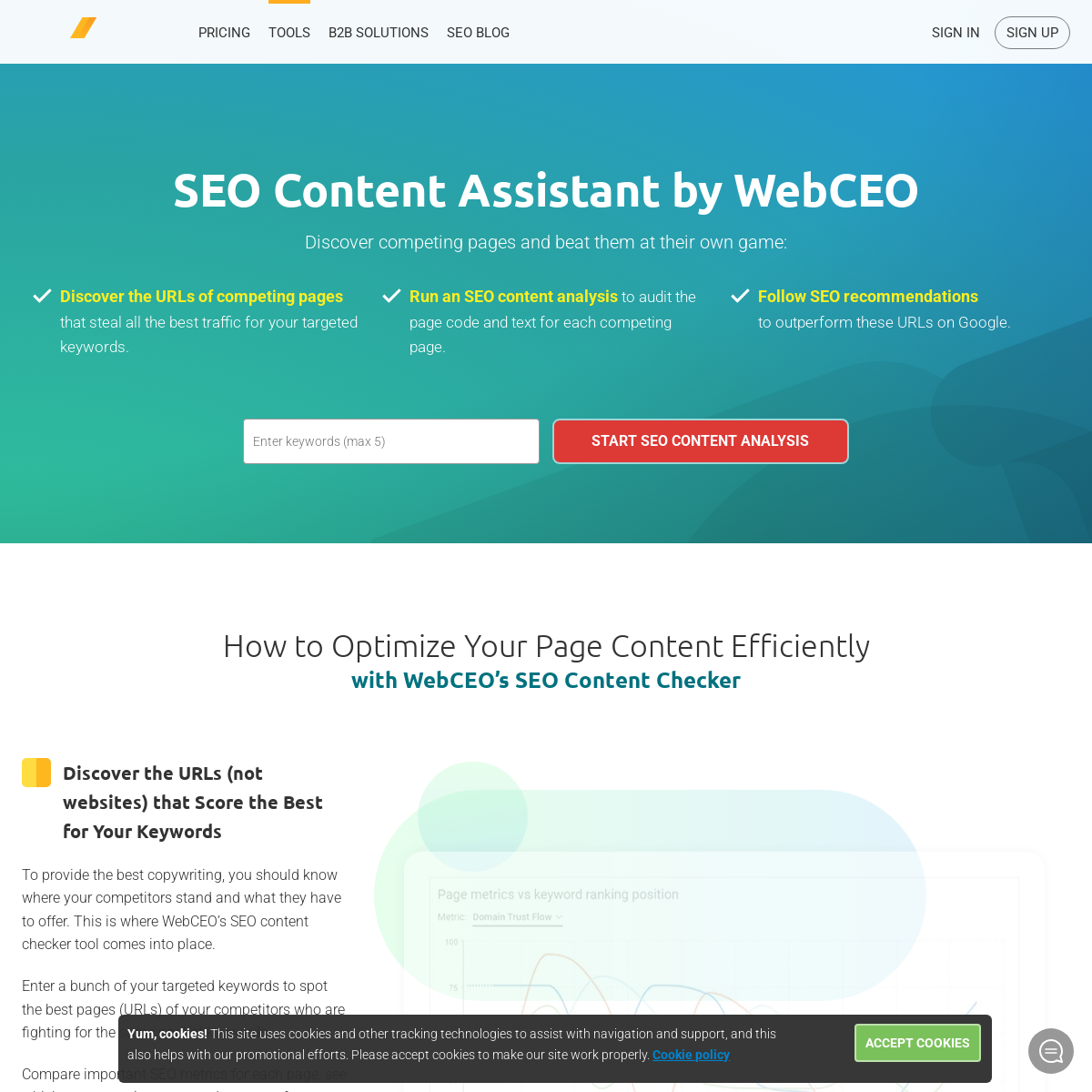 WebCEO Content Assistant: an Intelligent SEO Content Checker Tool